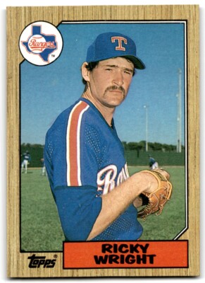 1987 Topps Ricky Wright a Texas Rangers #202 | eBay