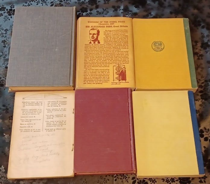 Vintage Antique Schoolbook Collection - Textbook Collection from 1940s ...