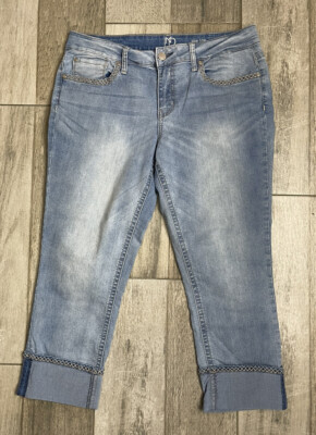 ND New Directions Crop Stretch Jeans Womens Size 10 R Blue Denim Mid ...