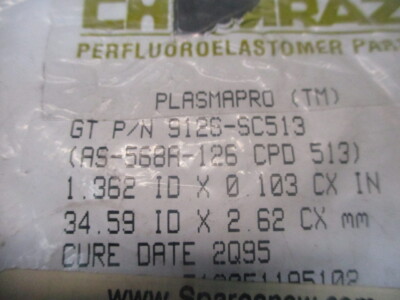 Applied Materials (AMAT) 3700-02016 O-RING, 9126-SC513, 1.362 ID x 0. ...