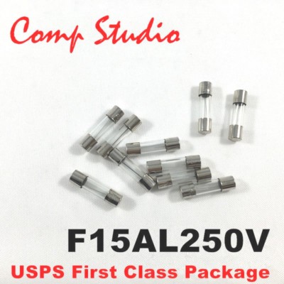 20pcs 15A 250V Fast-Blow Fuse Acting 15 amp Glass Tube Fuse 5x20mm ...