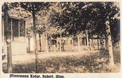 Cottages Minnewawa Lodge Hubert Minnesota MN c1920 Real Photo RPPC | eBay