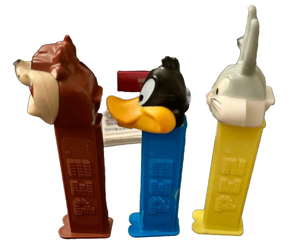 90’s PEZ CANDY DISPENSERS: Tazmanian Devil, Bugs Bunny & Daffy 1998 ...