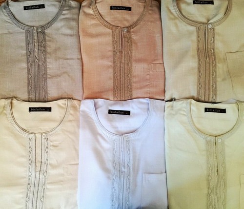 2 Piece Arabic Shirt Dress Islam Thobe Trouser North African Libya ...