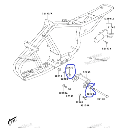 (2)OEM SUZUKI 87-06 LT80 KAWASAKI 03-06 KFX80 ENGINE MOTOR MOUNT RUBBER ...