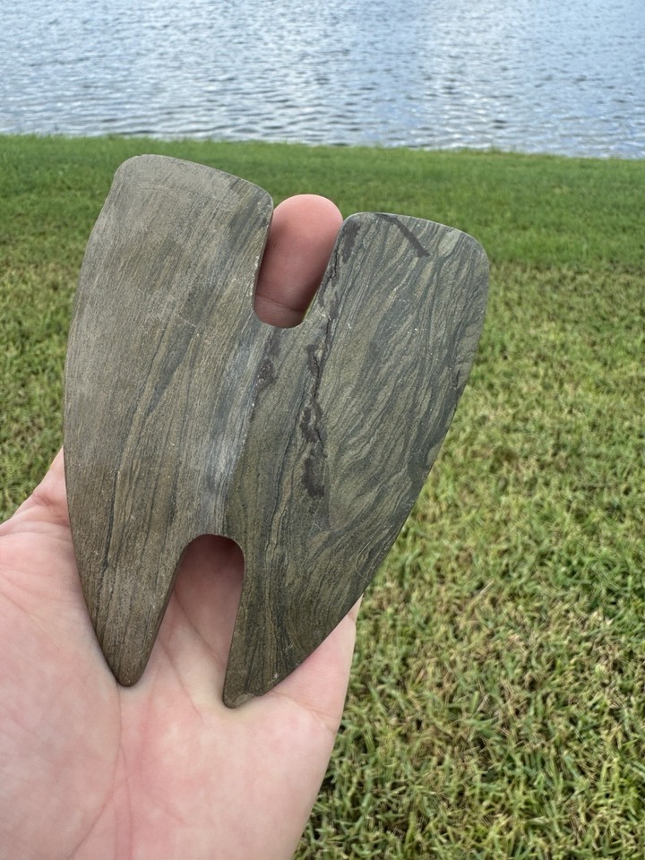 Native American Winged Bannerstone Artifact Arrowhead Slate | eBay