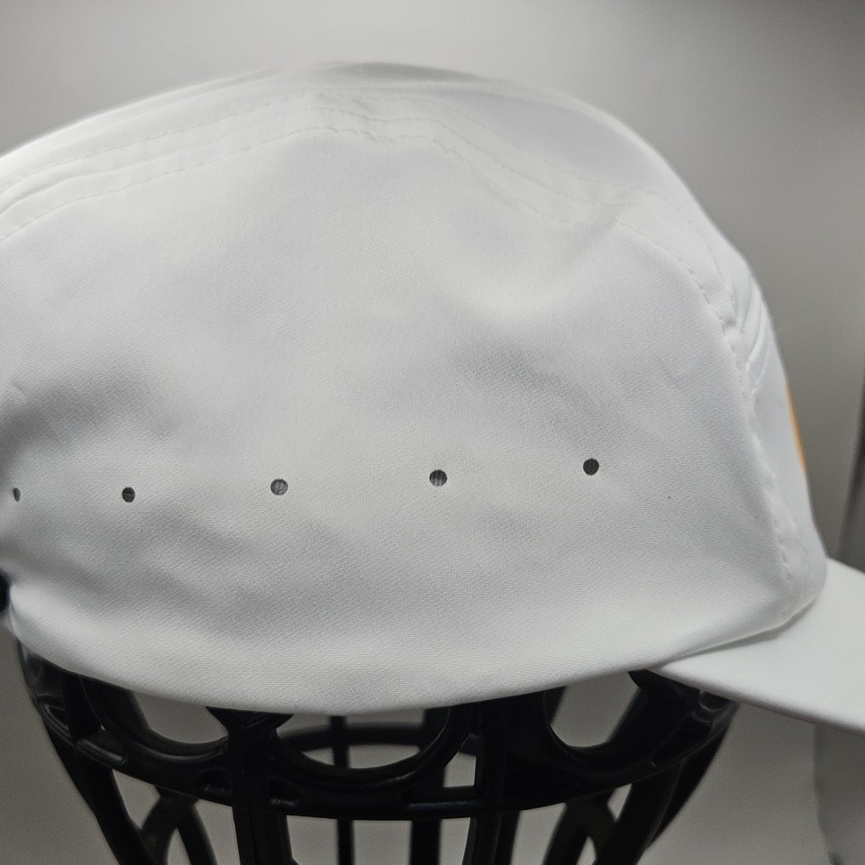 Hoka One One Hat Cap Mens White Adjustable 5 Panel Time To Fly Running ...