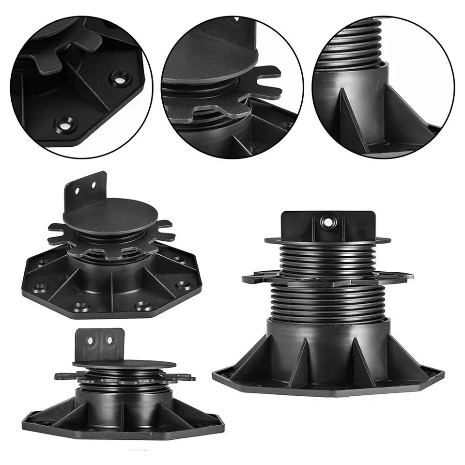 10X Adjustable Decking Pedestal Riser Bearing Support 18-30mm/30-60mm ...