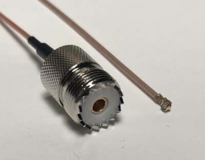 UHF Female SO-239 to uFL/u.FL/IPX/IPEX WiFi RG178 Coaxial Cable Pick ...