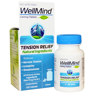 MediNatura, WellMind Calming Tablets, Tension Relief, 100 Tablets | eBay