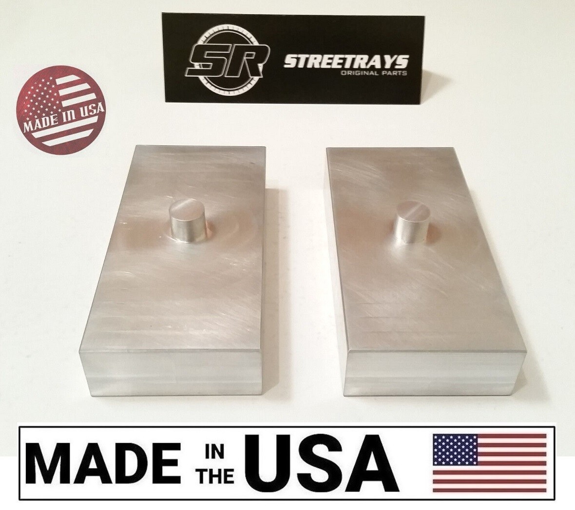 [SR] 1" Billet Rear Lift Blocks Kit FOR Tacoma Sierra 1500 Tahoe Nissan ...