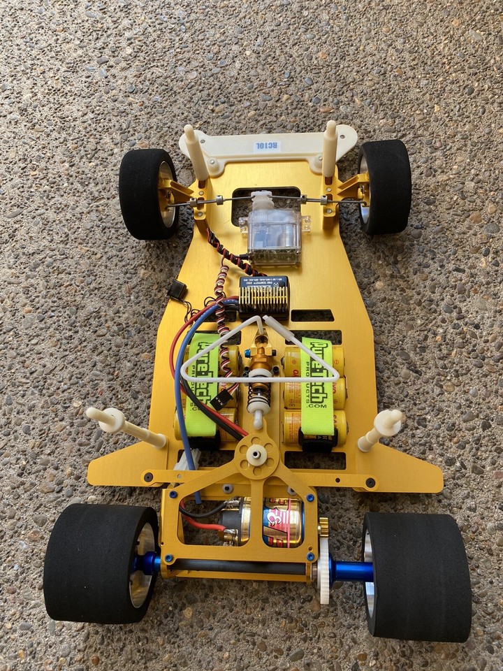 Vintage RC Associated RC10L Aluminum Chassis Only Gold Two-Tone ( Read ...