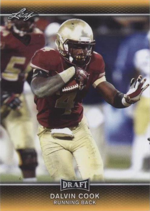 2017 Leaf Draft - Dalvin Cook #19 Gold (RC) for sale online | eBay