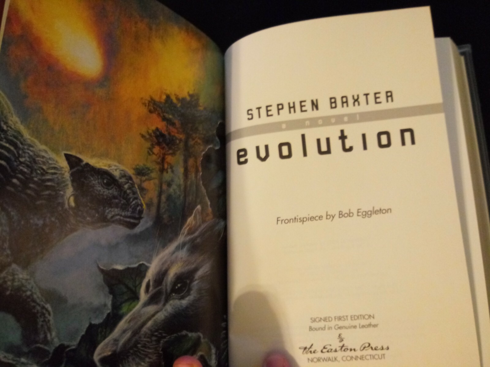 Evolution by Stephen Baxter 2003 Easton Press Leather Signed First ...