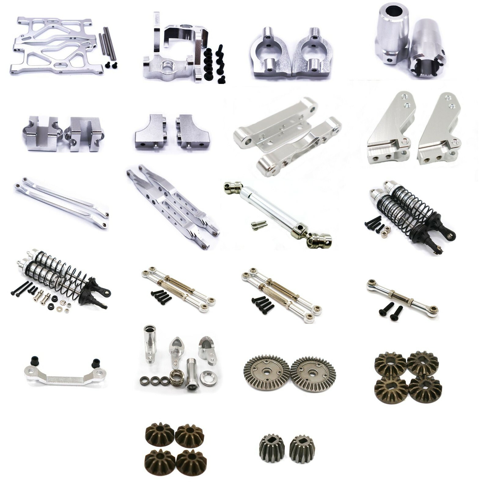 Aluminum Metal Upgrade Parts DIY Fit for 1/10 VRX RH1043 RH1045 Rc Car ...