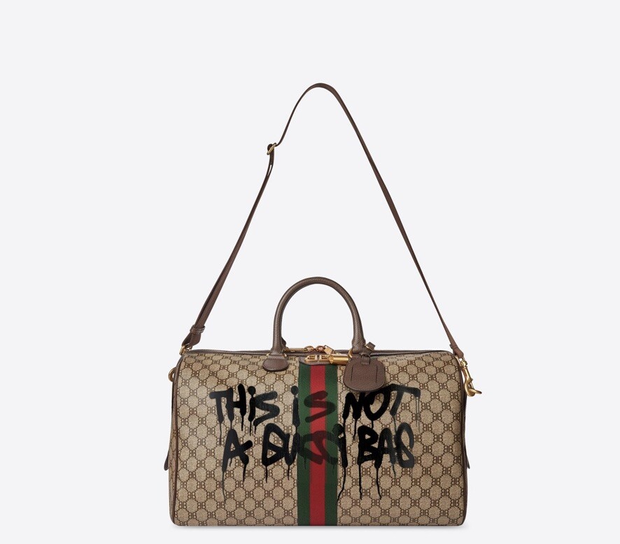 Balenciaga Gucci Hacker Project Graffiti Duffle Bag - 100% Authentic ...