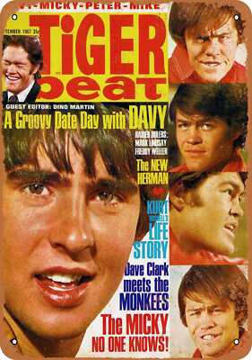 METAL SIGN - Monkees Tiger Beat - Vintage Look Reproduction | eBay