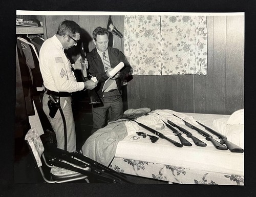 1970 New Port Richey Florida Pokice Raid Guns Ammo Arsenal FL VTG Press ...