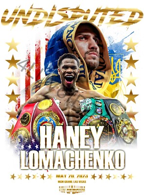 Vasiliy Lomachenko vs Devin Haney 4LUVofBOXING Poster new Boxing wall ...