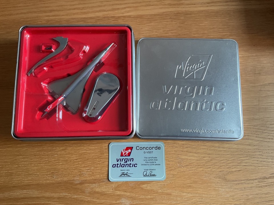 gemini jets virgin atlantic concorde model limited edition of 2000 G ...