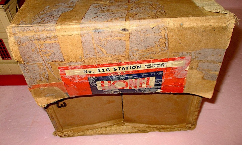Lionel ORIGINAL Prewar 116 Stop Station in Red/Cream WITH BOX ...