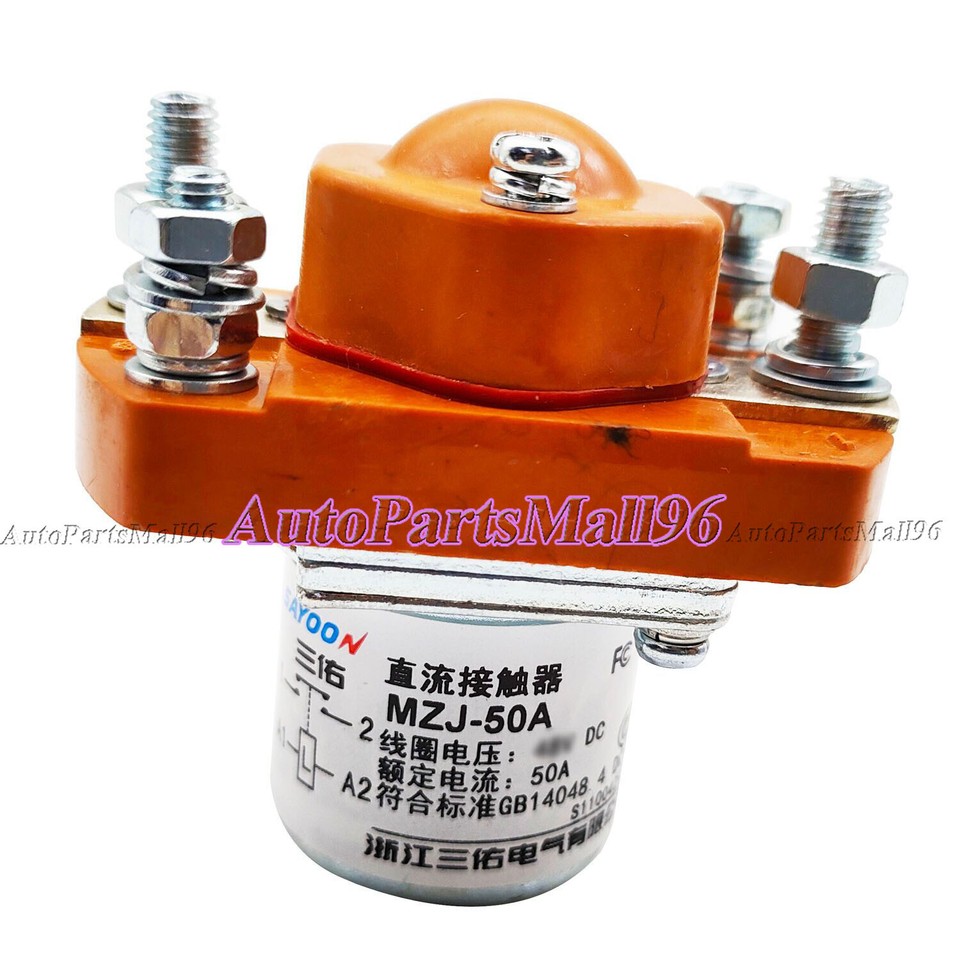 New 1pc Electric Vehicle DC Contactor 50A Contactor Solenoid 96V MZJ ...