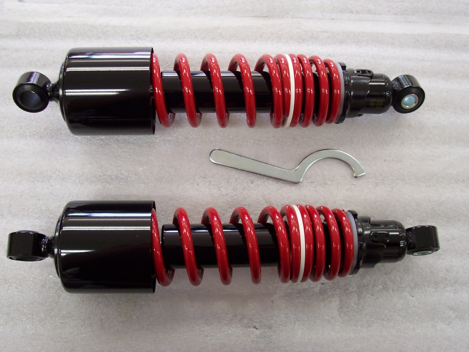 Honda CB750 Nighthawk Short Black Red Dual Spring Shocks 12.25" | eBay