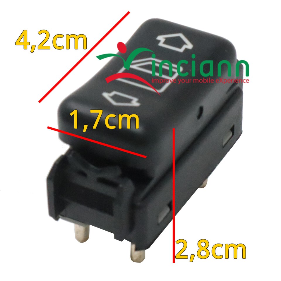 Interruttore alzacristallo lato guida Mercedes W124 Sedan 85-93 TCQ0 | eBay