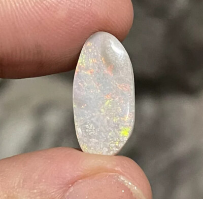 3.85ct 19.5x9.3x3.5mm Crystal Pipe Solid Australian Opal Cabochon Loose ...