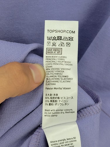 TopShop Top Womens 4 Purple Long Bell Sleeve Cottagecore Boho Feminine ...