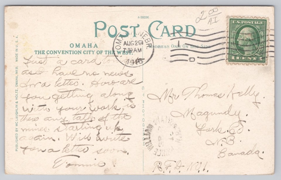 Vintage Omaha Miller Park Scenic Postcard 1910s | eBay