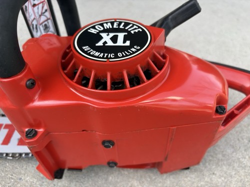 VINTAGE HOMELITE XL Auto Oiling CHAINSAW WITH 12” BAR Collector Saw | eBay