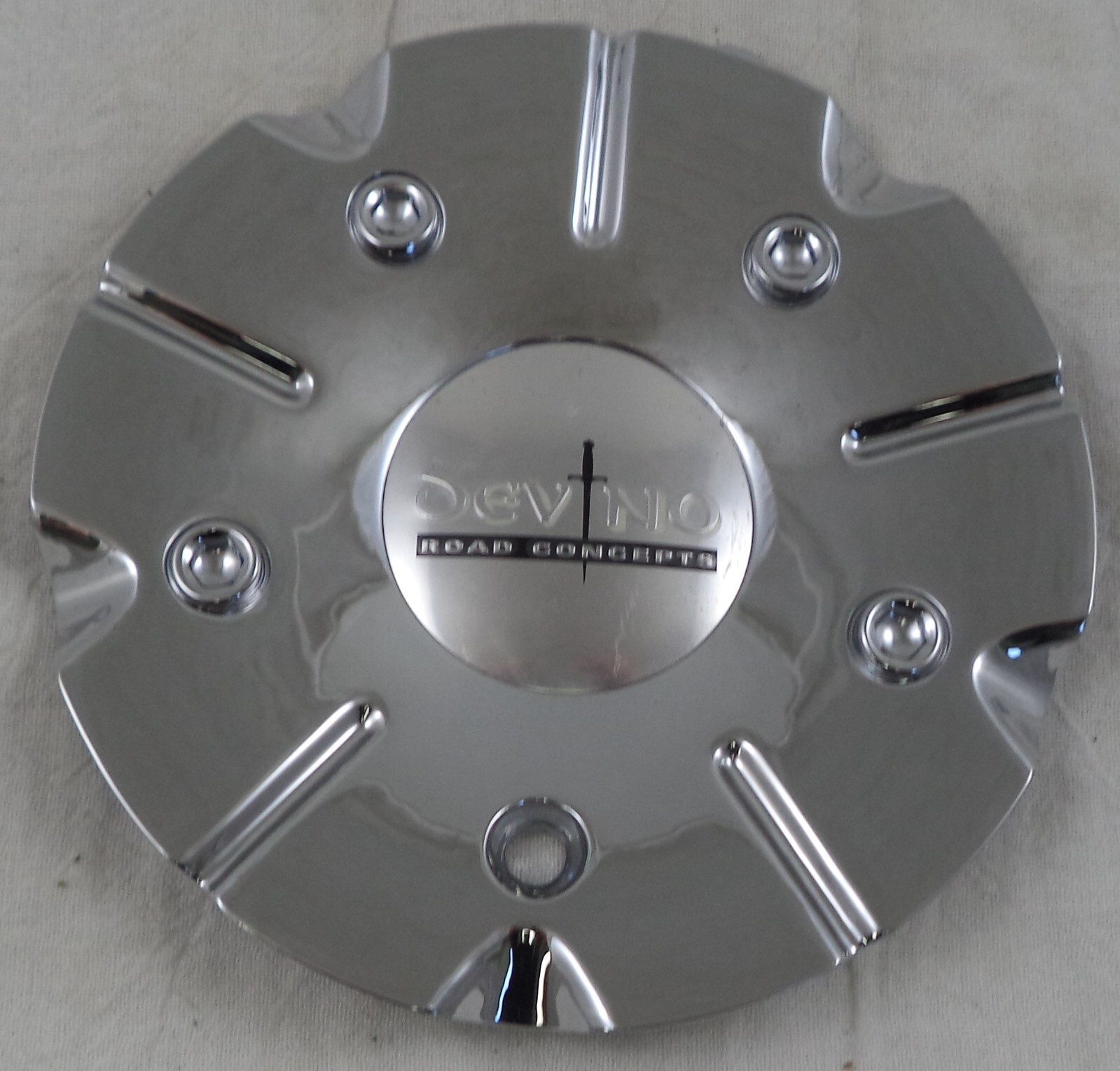 Devino Wheels Chrome Custom Wheel Center Cap Set 4 # DV627-CAP / CAP F ...