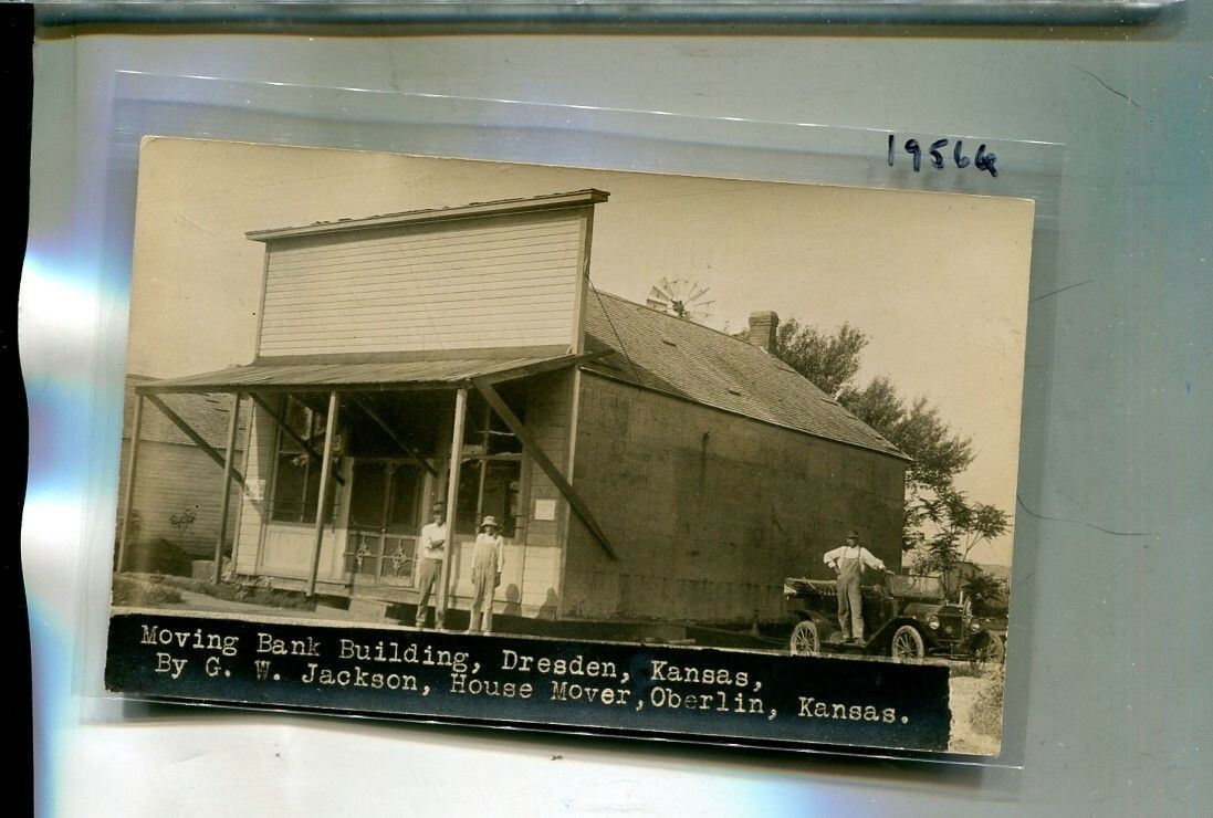 OBERLIN DRESDEN KANSAS NATIONAL BANK REAL PHOTO POSTCARD 1956Q | eBay