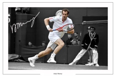 ANDY MURRAY SIGNED PHOTO PRINT AUTOGRAPH WIMBLEDON TENNIS | eBay