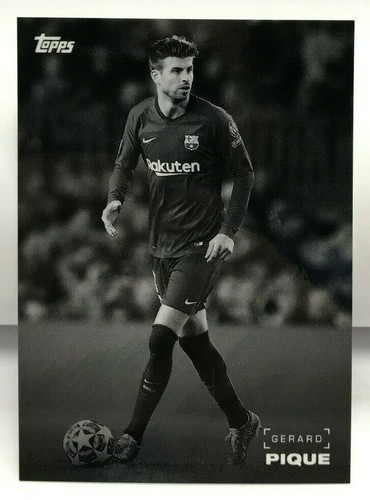 Gerard Pique 2019 Topps On Demand UEFA Champions League Black & White ...