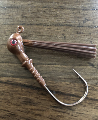 10 Pack - Smallmouth Jig, Light Wire - 3/16 Oz Mustad Hook | eBay