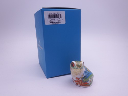 ROYAL CROWN DERBY 2017 MEMBERS GUILD RED EYED TREE FROG PAPERWEIGHT ...