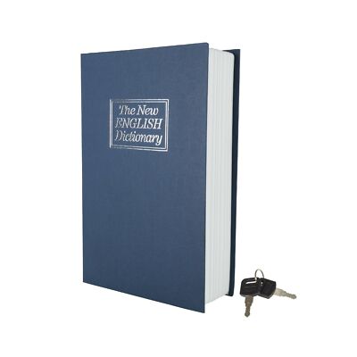 Metal Diversion Dictionary Book Safe /Key Lock-6 x 9 in Durable Storage ...