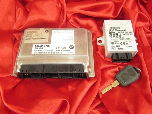 BMW E36 E46 E39 Z3 3 5 series 3.0i M54 ENGINE MODULE DME MS43 EWS-3 KEY ...