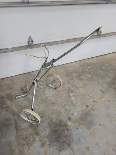 Vtg AJAY Bag Boy Manual Aluminum Golf Caddy Collapsible Pull Cart, USA ...