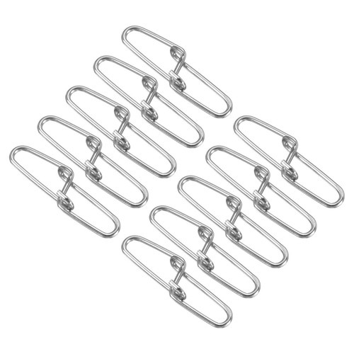 100pcs Duo-Lock Snaps, 40LBS Swivel Slid Rings Fishing Tackle Kit ...