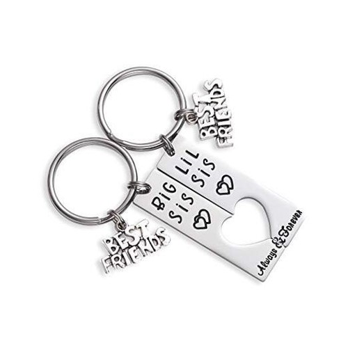 Big Sis Lil Sis Keychain Set Big Sister Big Sister Little Sister ...