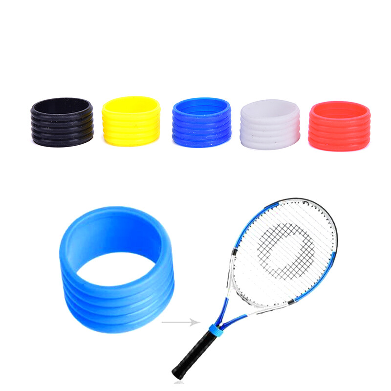 5Pcs/set Racket Handle Rubber Ring Stretchy Tennis Racquet Band ...