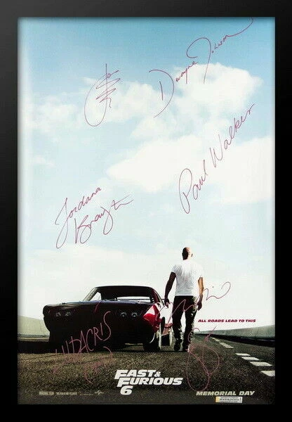 Fast And Furious 6 Paul Walker Poster