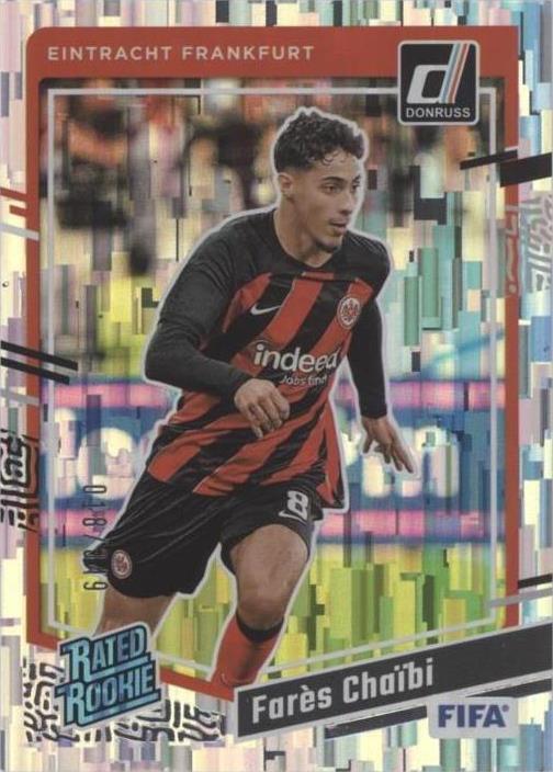 2023-24 Panini Donruss Fifa - Rated Rookie Fares Chaibi #197 Silver ...