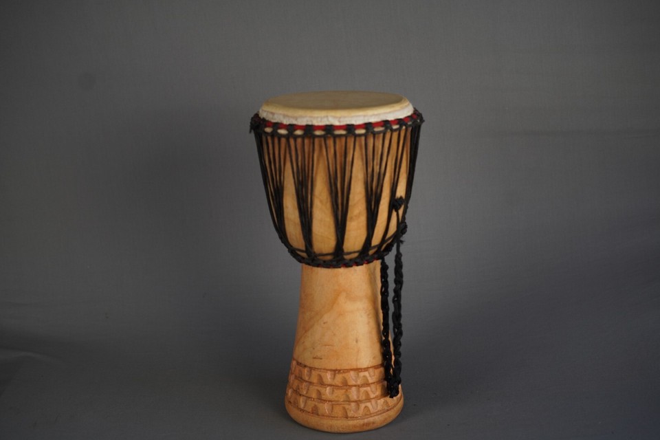 Djembe- African Tribal Drum Uganda Musical Instrument Handmade (Vintage ...