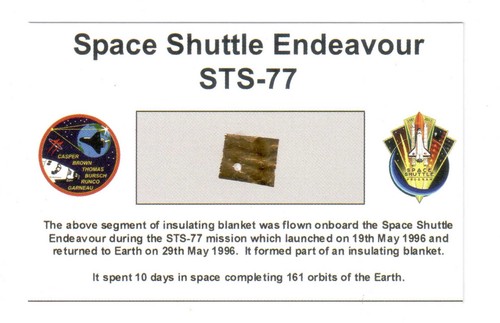 Card/Display Stand With One Fragment Original Nasa Sts - 90 (USA - 059 ...