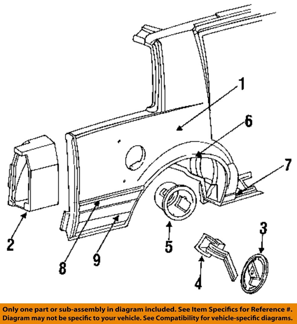 CHRYSLER OEM 92-93 New Yorker Exterior Trim-Wheel Opng Mldg 4538561 | eBay