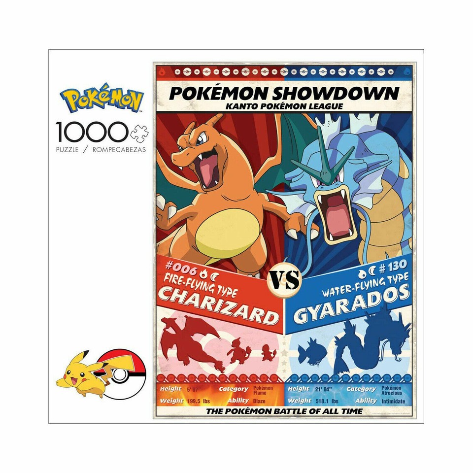 Pokemon Charizard vs Gyarados 1000 Piece Jigsaw Puzzle | eBay